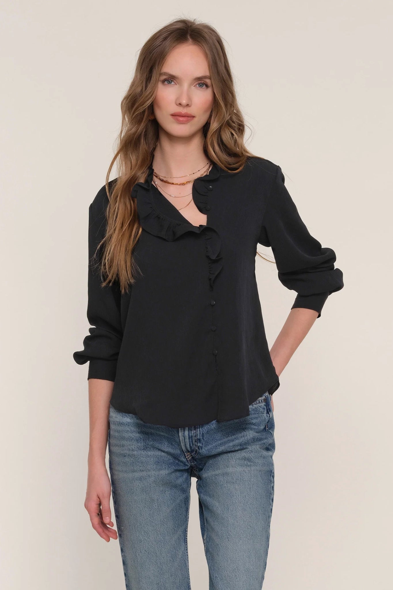 Taylor Ruffle Shirt – Clothesline Clothing Co.