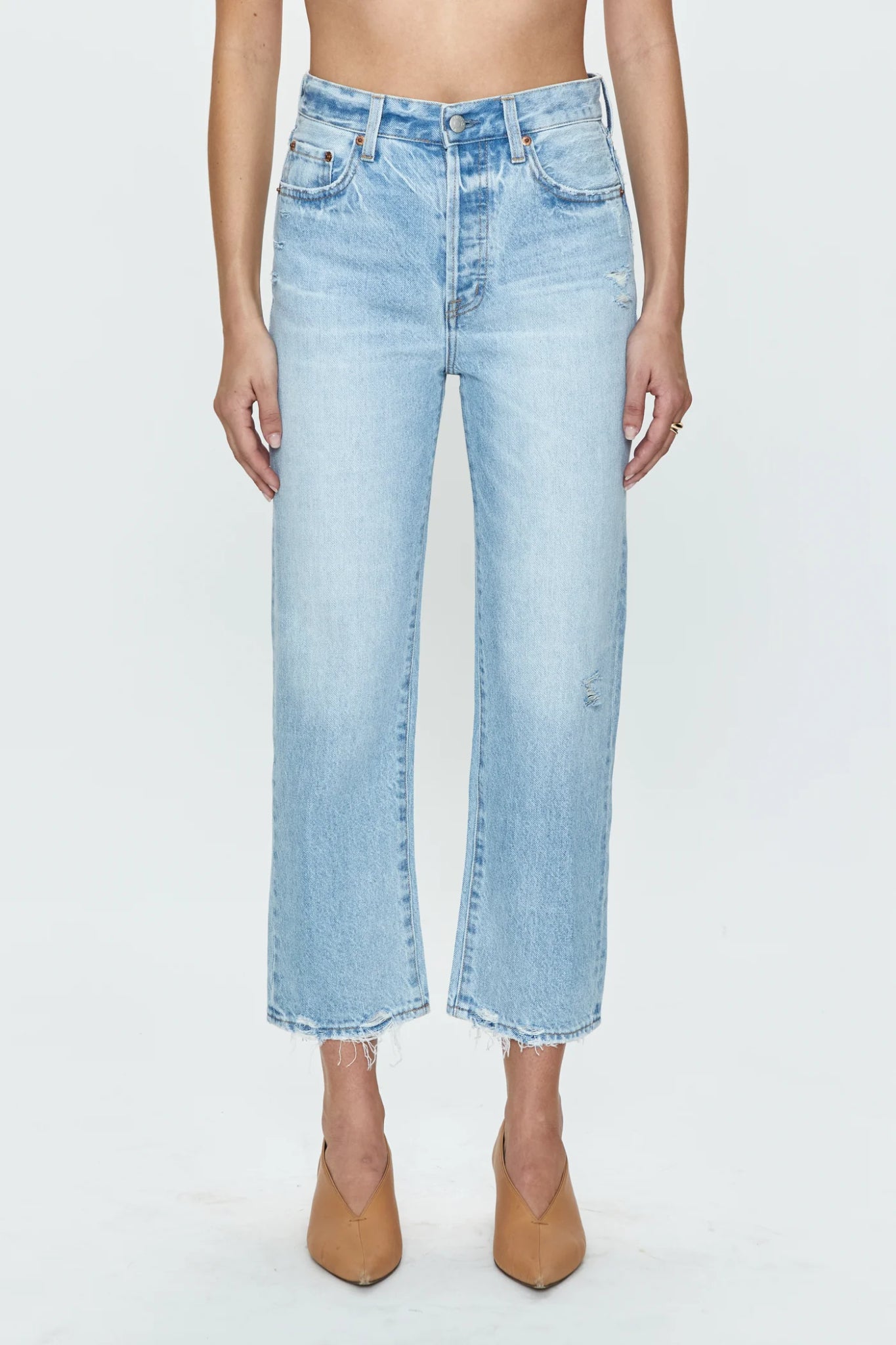 Cassie Crop High Rise Straight Jean – Clothesline Clothing Co.